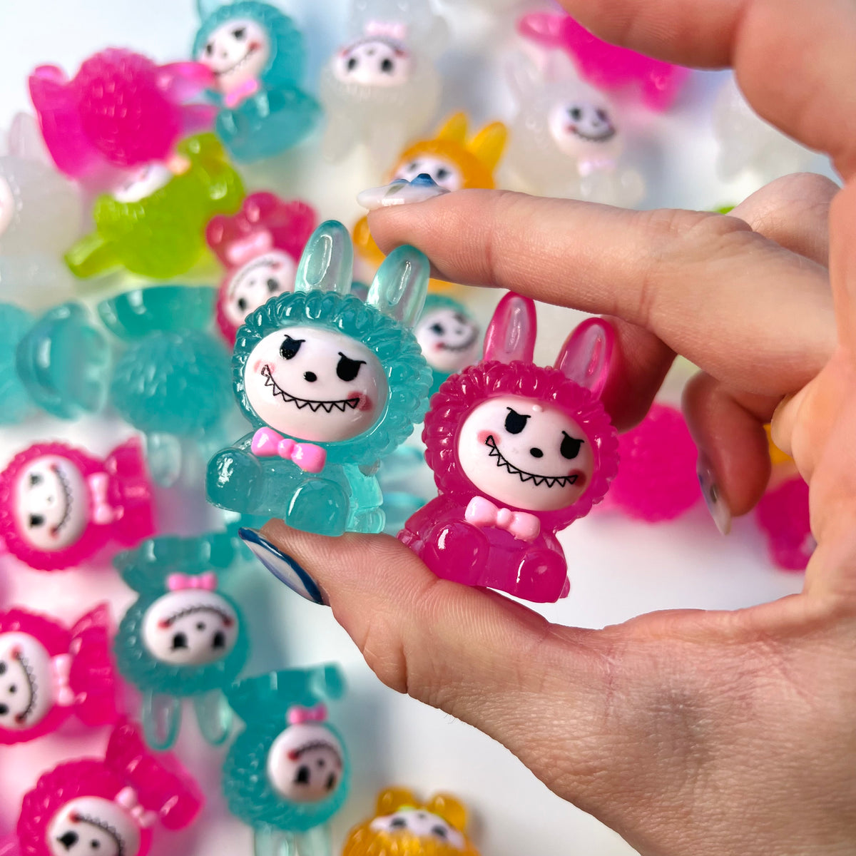 Resin Laboo-boo inspired doll charm 1pc – Mush Slime